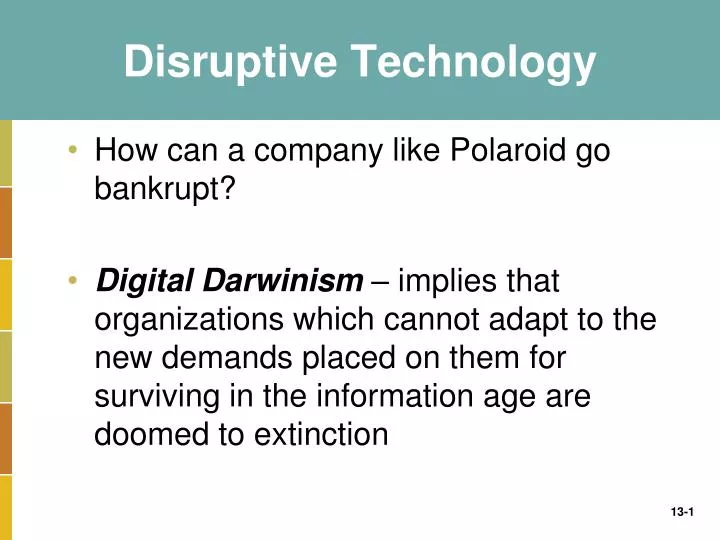 PPT - Disruptive Technology PowerPoint Presentation, free download - ID ...