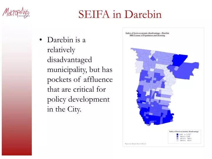 PPT - SEIFA in Darebin PowerPoint Presentation, free download - ID:1354938