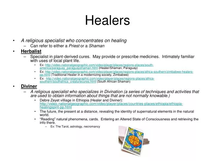 PPT - Healers PowerPoint Presentation, free download - ID:1355607