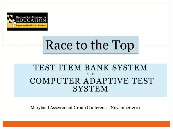 PPT - Test Item Bank System And Computer Adaptive Test System ...