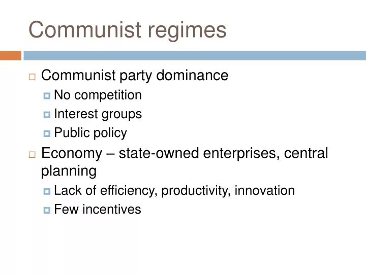 PPT - Communist regimes PowerPoint Presentation, free download - ID:1356307