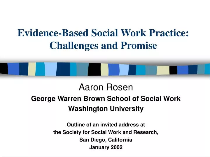 PPT - Evidence-Based Social Work Practice: Challenges and Promise ...