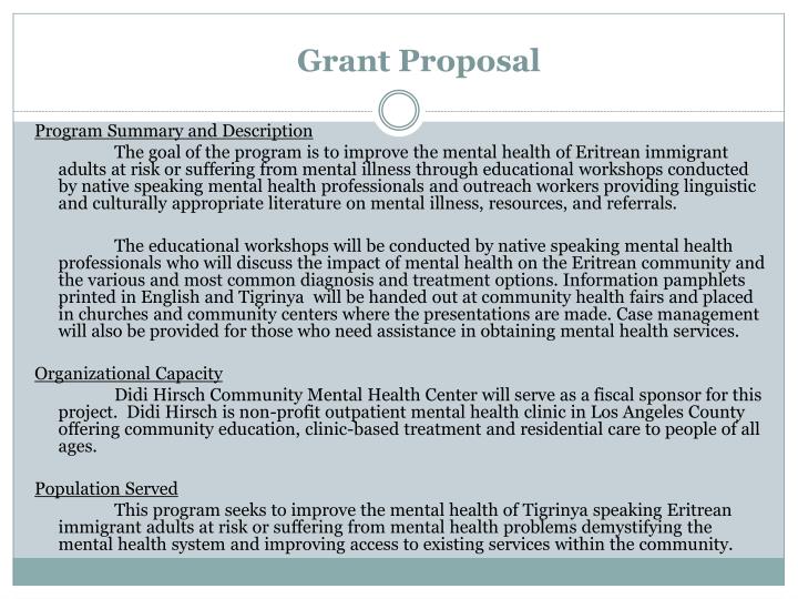 PPT - A MENTAL HEALTH COMMUNITY OUTREACH AND EDUCATION PROGRAM FOR ...