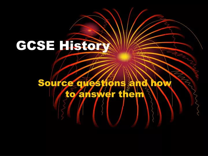 PPT - GCSE History PowerPoint Presentation, free download - ID:1356991
