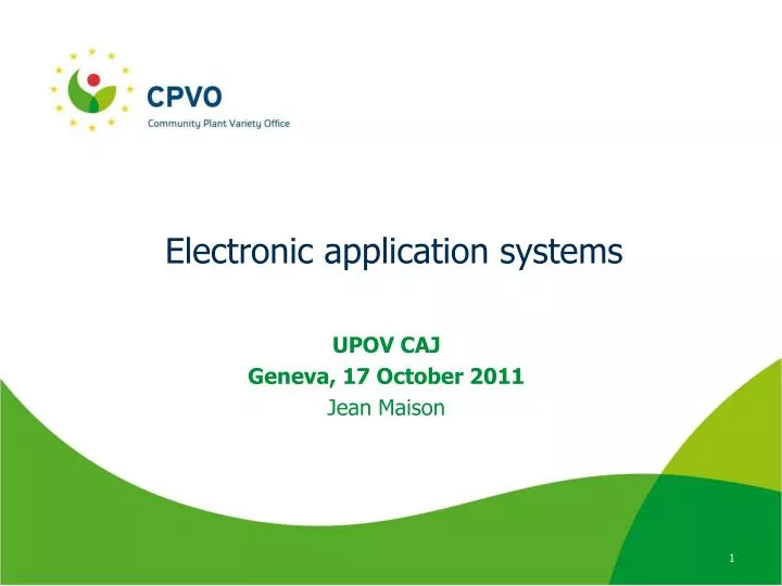 PPT - Electronic application systems PowerPoint Presentation, free ...