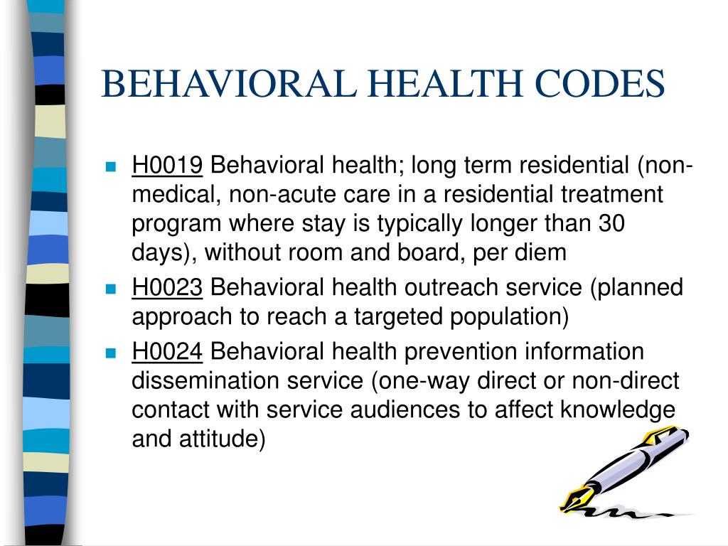 PPT - SUBSTANCE ABUSE TREATMENT CODES TO MEET HEALTH INSURANCE ...