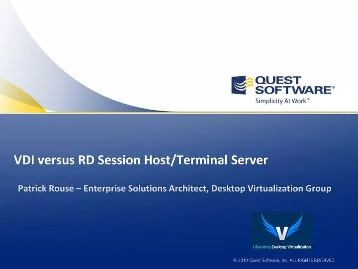 PPT - VDI versus RD Session Host/Terminal Server PowerPoint ...