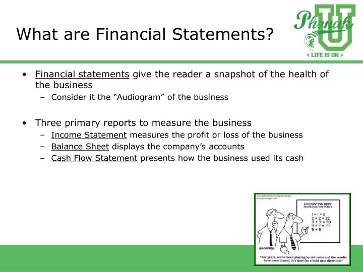PPT - Financial Statements for Dummies PowerPoint Presentation - ID:1361660