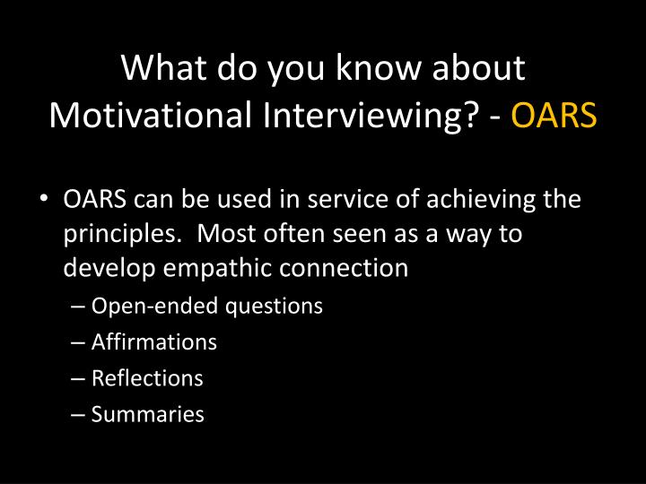 PPT - ACT and Motivational Interviewing PowerPoint Presentation - ID ...