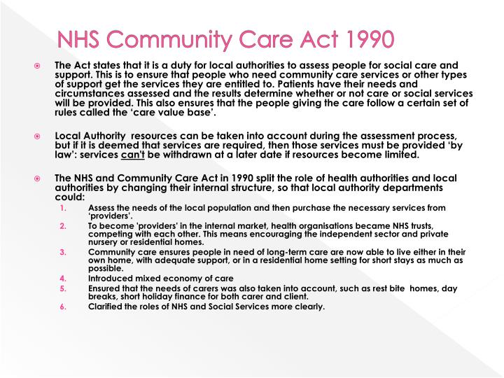 PPT - Unit 7 – Meeting Individual needs and different Acts to support ...
