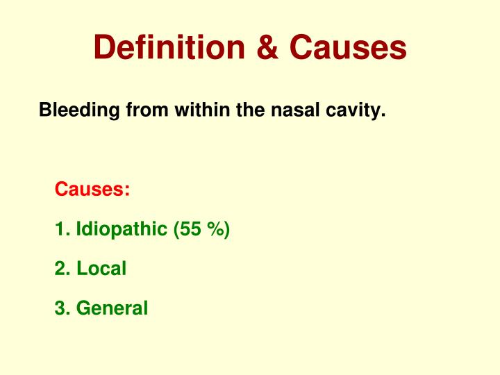 PPT - Epistaxis PowerPoint Presentation - ID:1364903