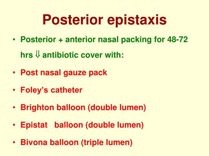 PPT - Epistaxis PowerPoint Presentation - ID:1364903