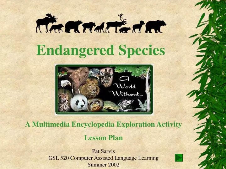 PPT - Endangered Species PowerPoint Presentation, free download - ID ...