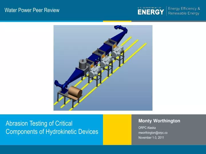 PPT - Water Power Peer Review PowerPoint Presentation, free download ...