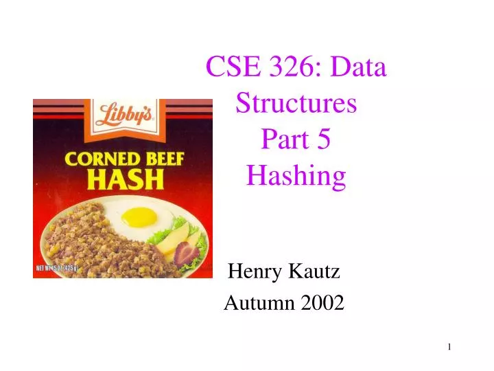 PPT - CSE 326: Data Structures Part 5 Hashing PowerPoint Presentation ... PPT - CSE 326: Data Structures Part 5 Hashing PowerPoint Presentation ...