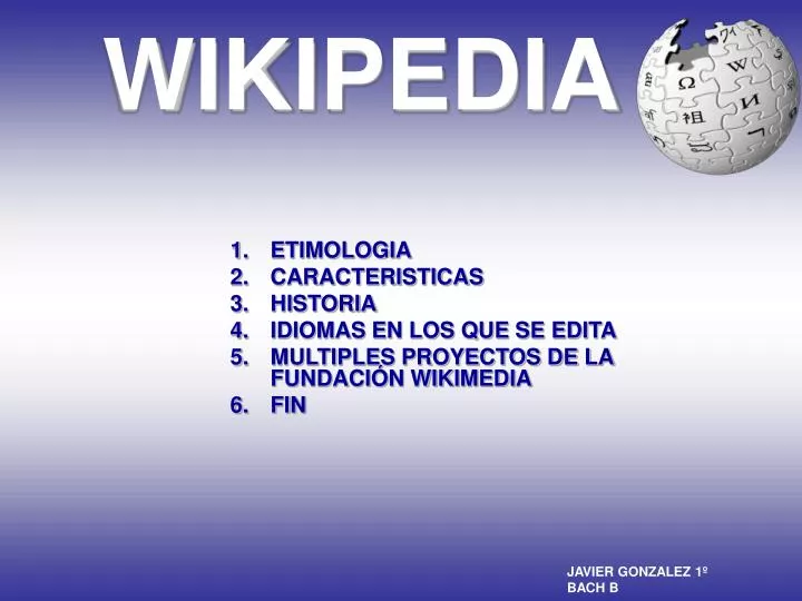 PPT - WIKIPEDIA PowerPoint Presentation, free download - ID:1368365