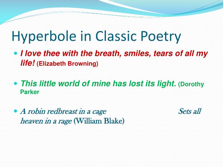 PPT - Hyperbole in Poetry PowerPoint Presentation - ID:1369439