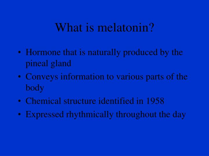 PPT - Melatonin and Sleep PowerPoint Presentation - ID:1369674