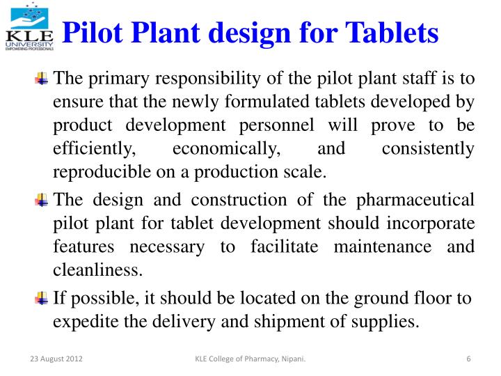 PPT - PILOT PLANT SCALE UP TECHNIQUES PowerPoint Presentation - ID:1369931
