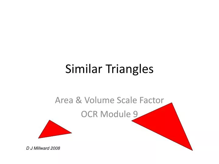PPT - Similar Triangles PowerPoint Presentation, free download - ID:1370207