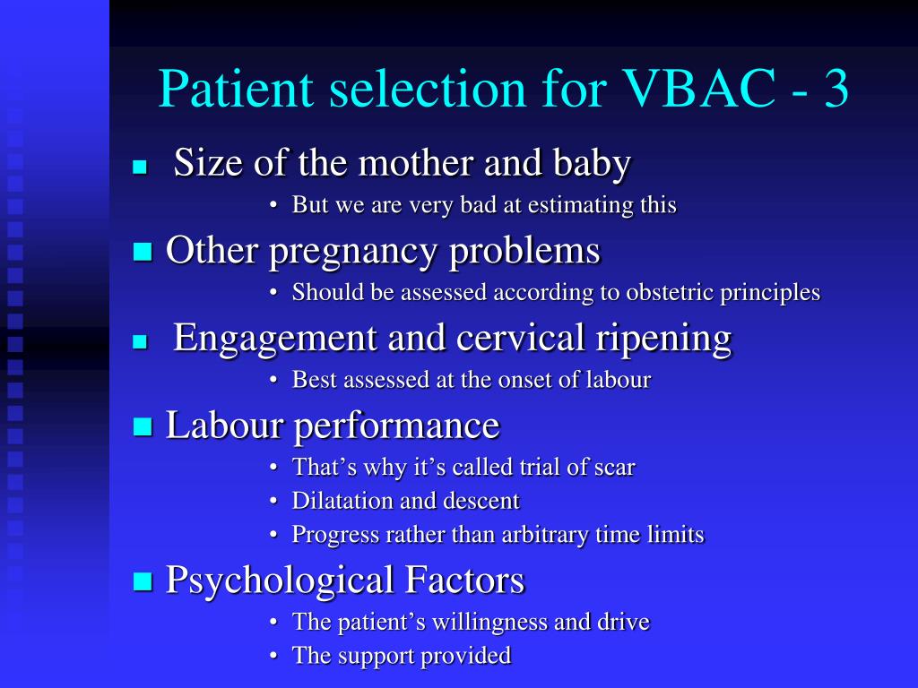 Ppt Vaginal Birth After Caesarean Vbac Powerpoint Presentation