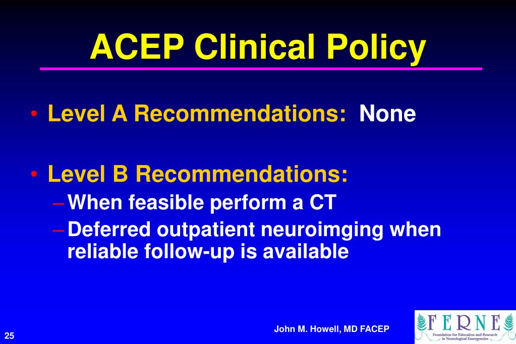 PPT - The 2004 ACEP Seizure Clinical Policy: PowerPoint Presentation ...
