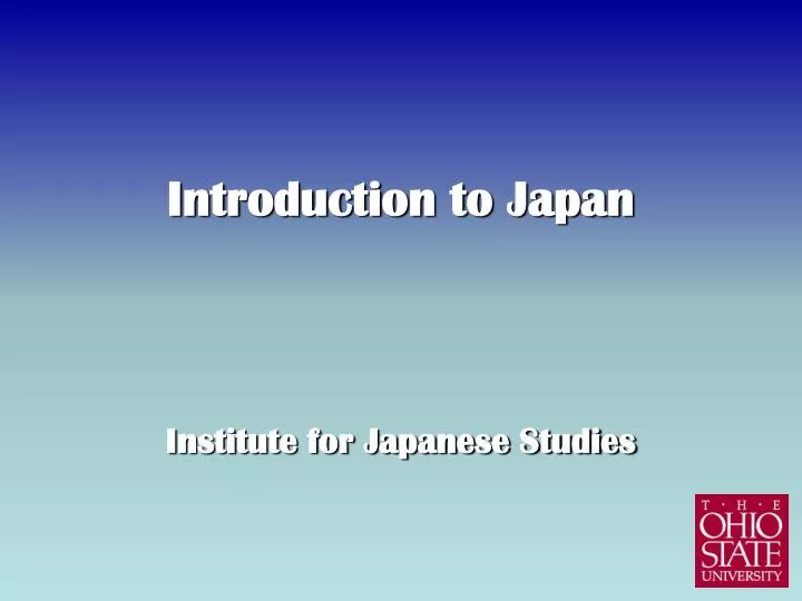 PPT - Introduction to Japan PowerPoint Presentation, free download - ID ...