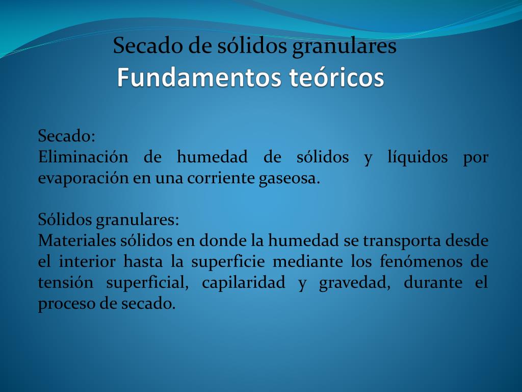 PPT - Practica # 6 Secado de sólidos granulares PowerPoint Presentation - ID:1373105