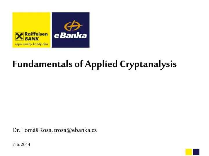 PPT - Fundamentals of Applied Cryptanalysis PowerPoint Presentation, free download - ID:1373636
