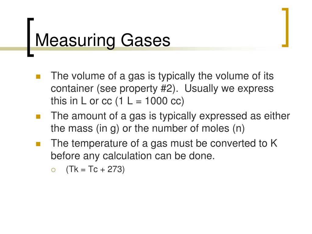 PPT - Understanding Gas Properties & Measurements PowerPoint ...