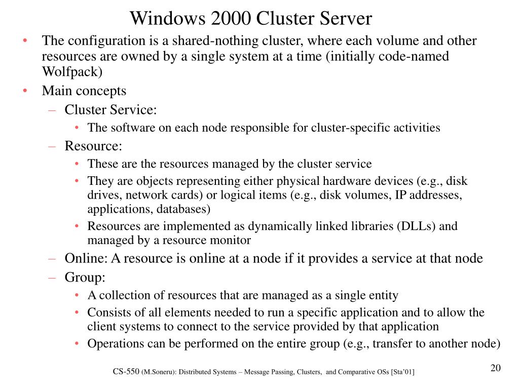 Ppt Distributed Systems Message Passing Clusters And Implementation Of Clusters In