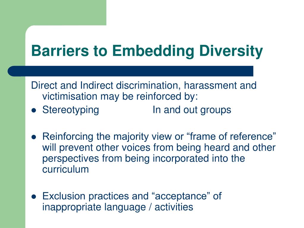 Ppt Equality Diversity And Inclusion Embedding Diversity Into School