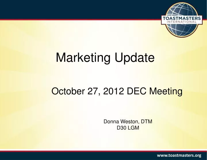 PPT - www.toastmasters.org PowerPoint Presentation, free download - ID ...