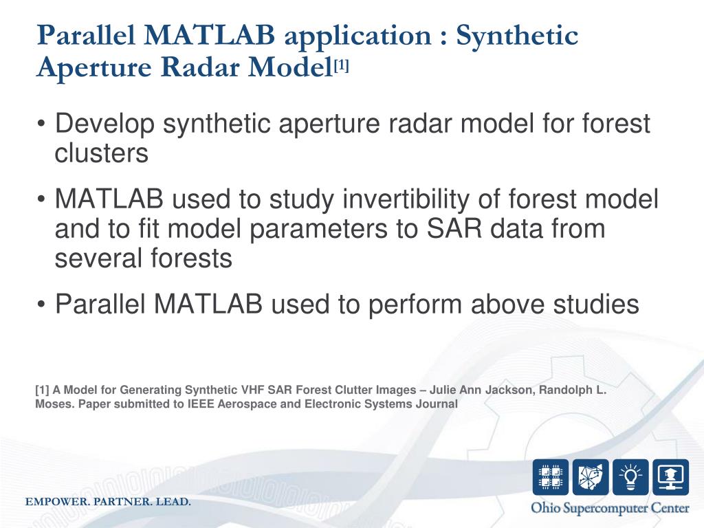 Ppt Parallel Matlab In Production Supercomputing With Applications In Signal And Image