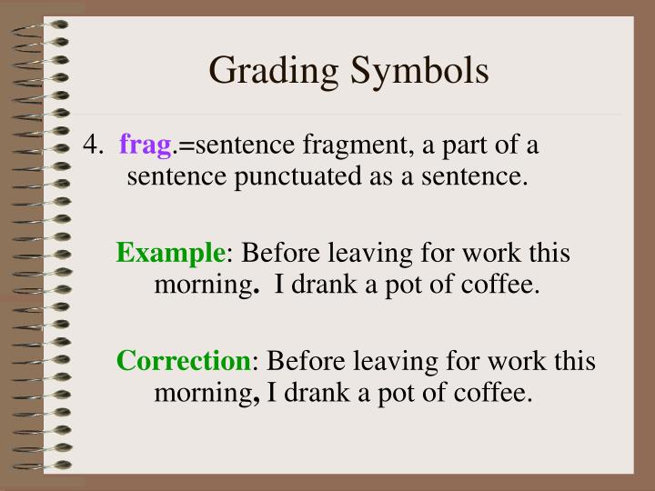 PPT - Grading Symbols and Essay Tips PowerPoint Presentation - ID:1378446