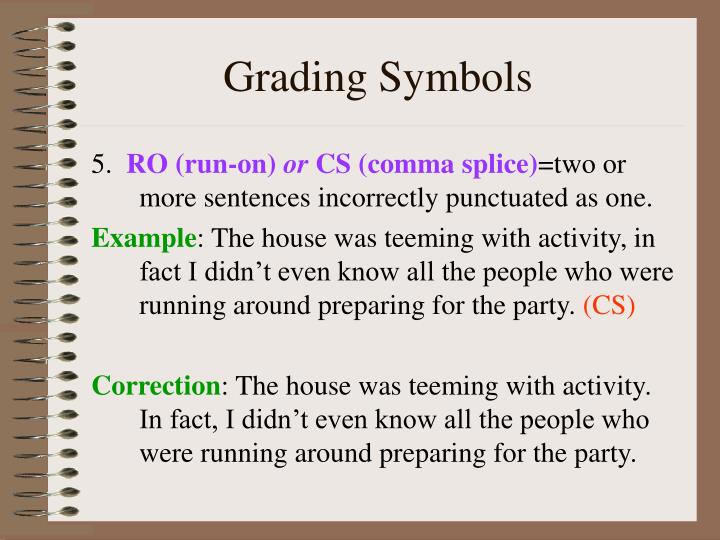 PPT - Grading Symbols and Essay Tips PowerPoint Presentation - ID:1378446