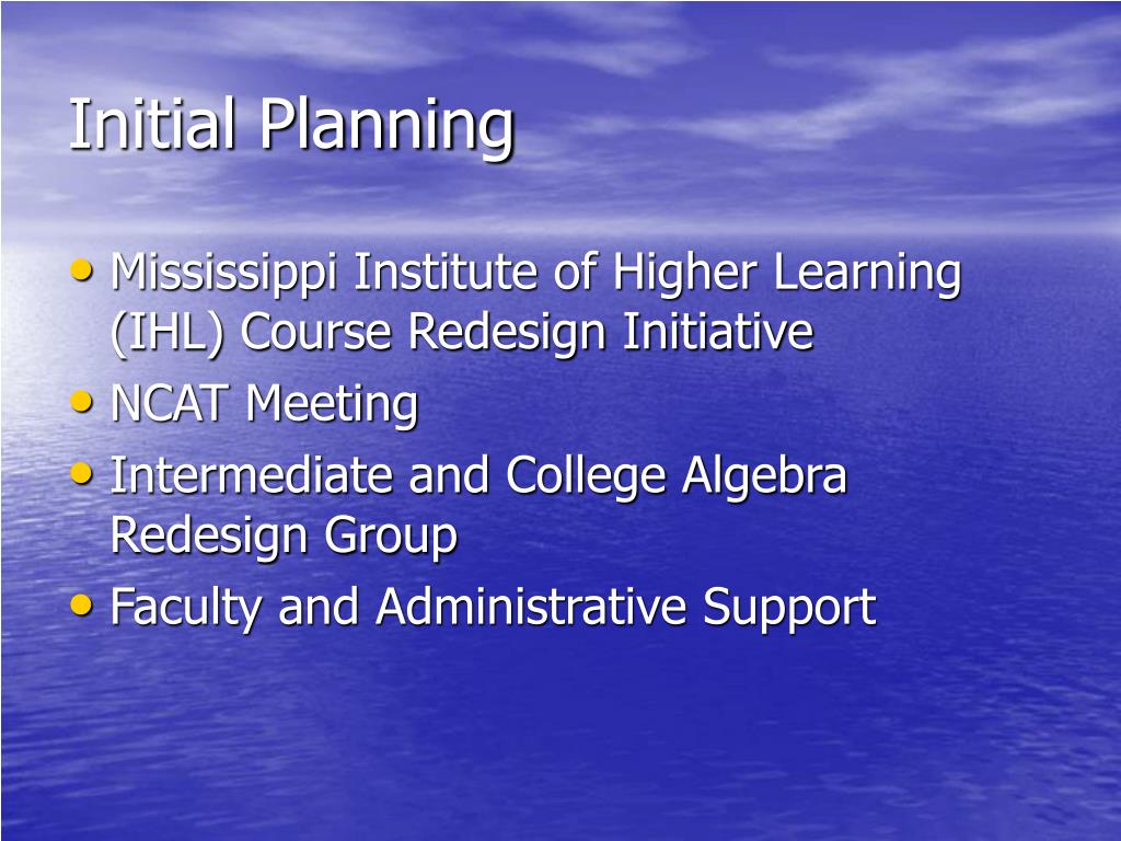 PPT - Initial Planning PowerPoint Presentation, free download - ID:1378577