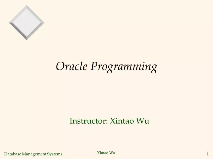 Ppt Oracle Programming Powerpoint Presentation Free Download Id