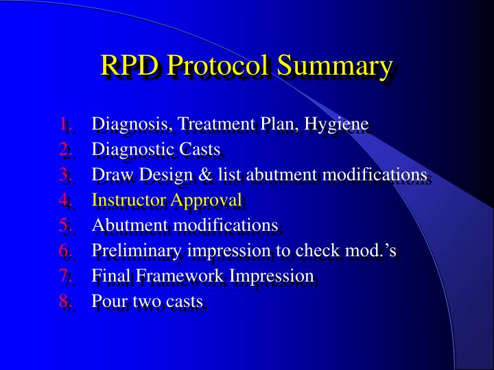 PPT - Clinical Protocol for Removable Partial Dentures PowerPoint ...
