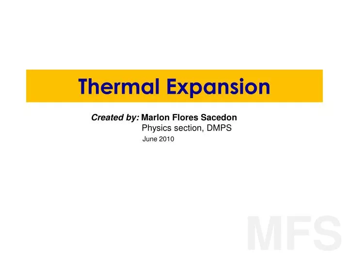 PPT - Thermal Expansion PowerPoint Presentation, free download - ID:1379459