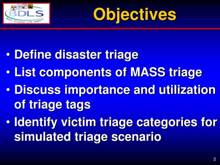 PPT - MASS Triage PowerPoint Presentation - ID:1379510