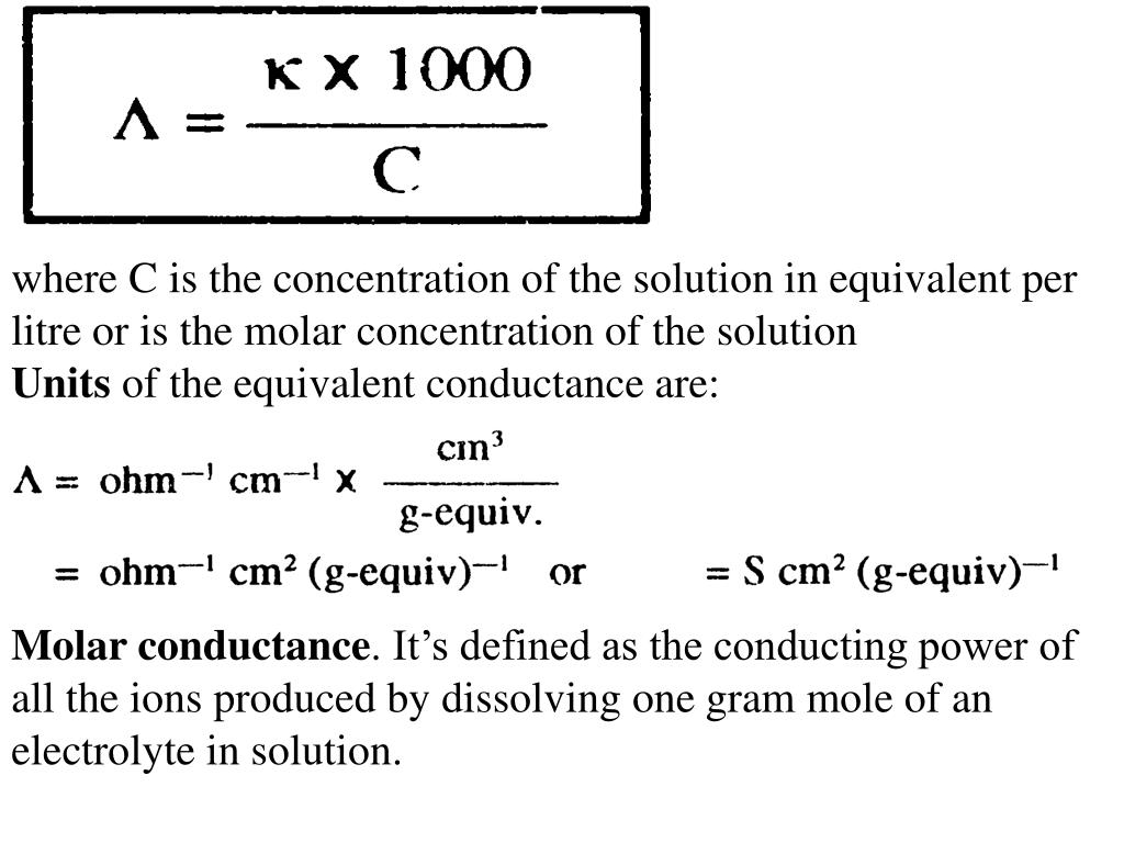 PPT - Electrical conductivity of electrolyte’s solutions PowerPoint ...