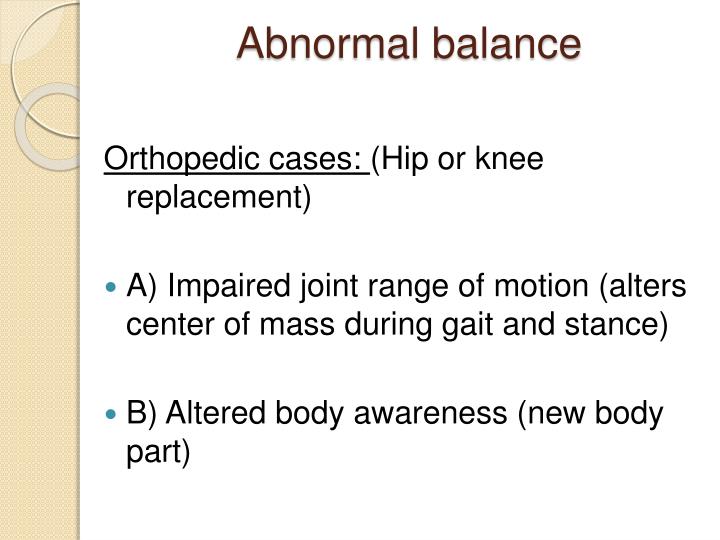 PPT - Balance and Fall Prevention PowerPoint Presentation - ID:1381067