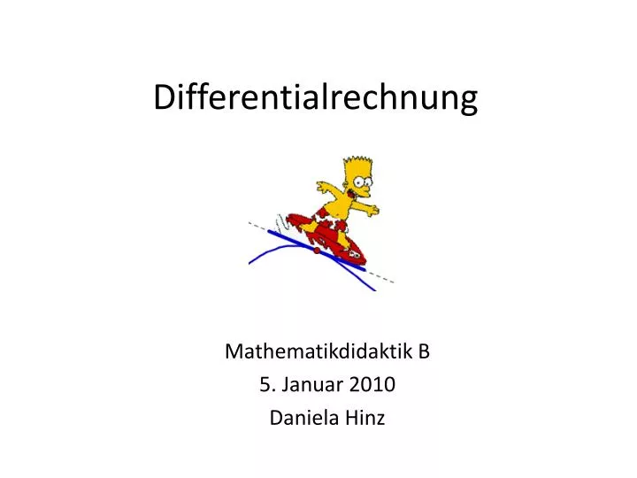 PPT - Differentialrechnung PowerPoint Presentation, free download - ID ...