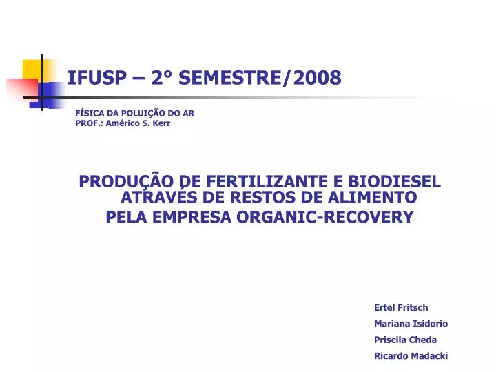 PPT - IFUSP – 2° SEMESTRE/2008 PowerPoint Presentation, free download ...