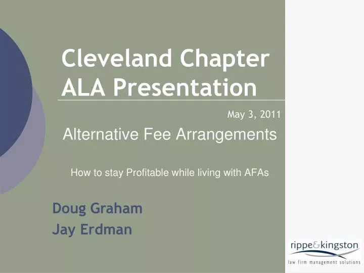 PPT - Cleveland Chapter ALA Presentation PowerPoint Presentation, free ...
