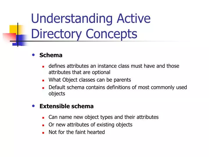 PPT - Understanding Active Directory Concepts PowerPoint Presentation ...