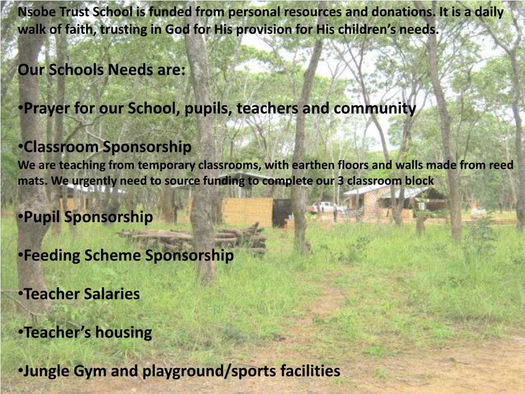 PPT - Nsobe Trust School’s Vision Developing the Nation’s human ...