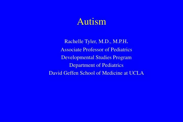 PPT - Autism PowerPoint Presentation, free download - ID:1383276