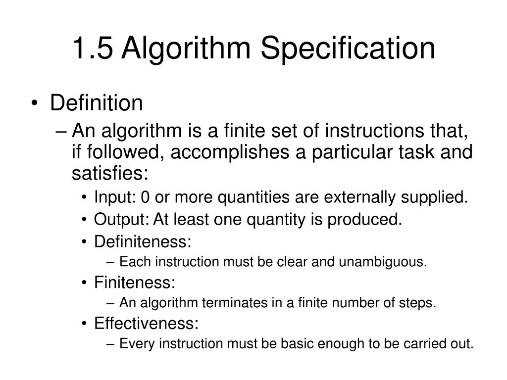 Ppt Algorithm Specification And Performance Analysis Powerpoint Presentation Id1383533